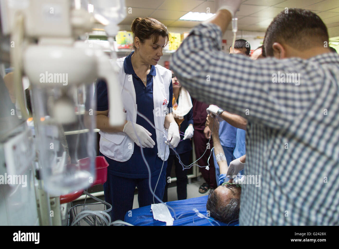 Emergency room at Sulaimaniya hospital, Iraq Stock Photo - Alamy
