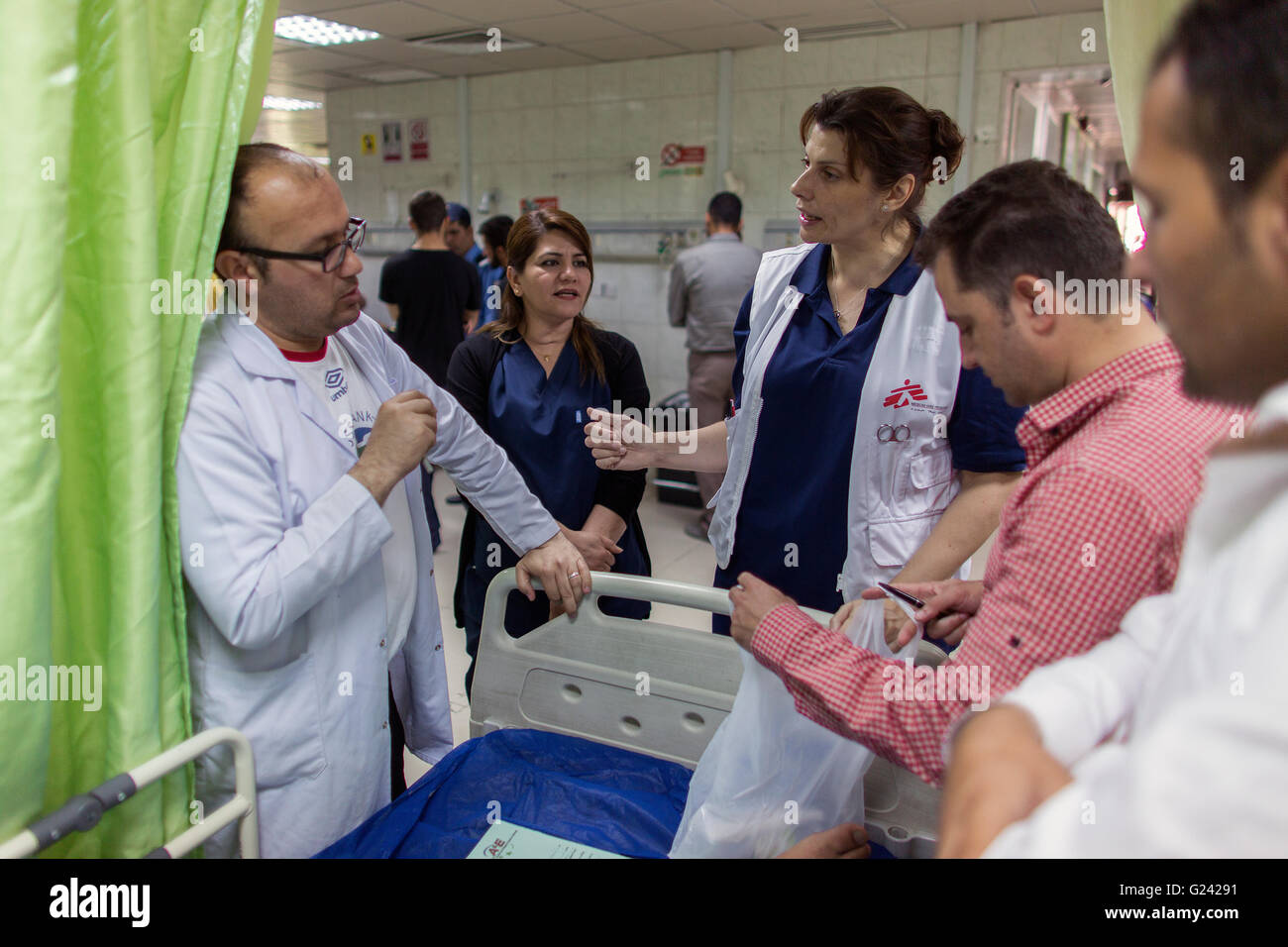 Emergency room at Sulaimaniya hospital, Iraq Stock Photo - Alamy