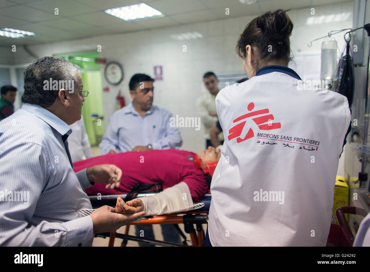Emergency room at Sulaimaniya hospital, Iraq Stock Photo - Alamy
