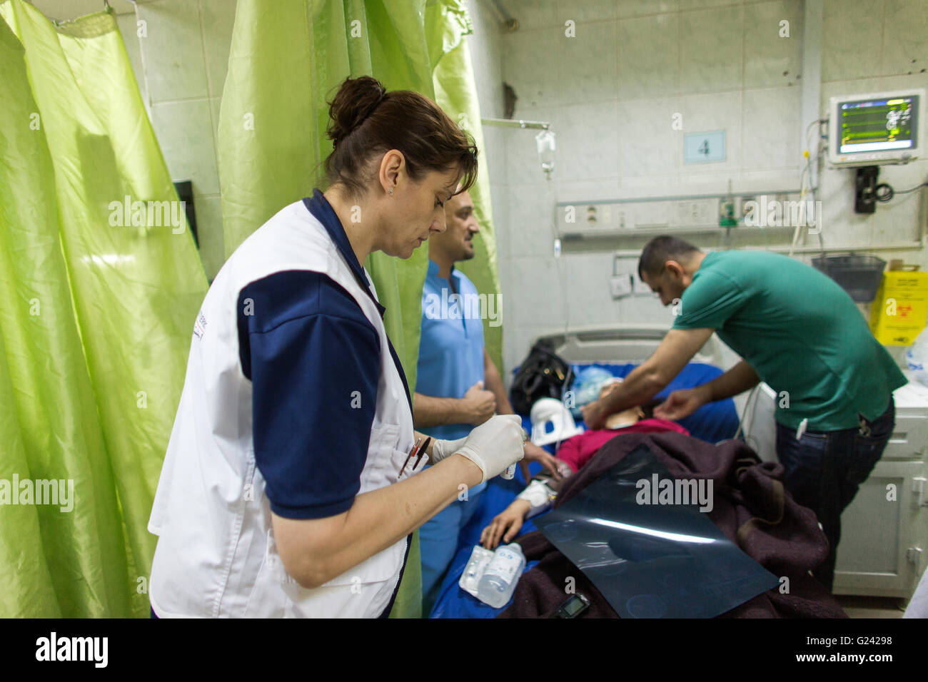 Emergency room at Sulaimaniya hospital, Iraq Stock Photo - Alamy
