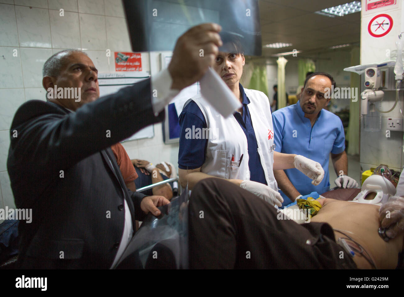 Emergency room at Sulaimaniya hospital, Iraq Stock Photo - Alamy