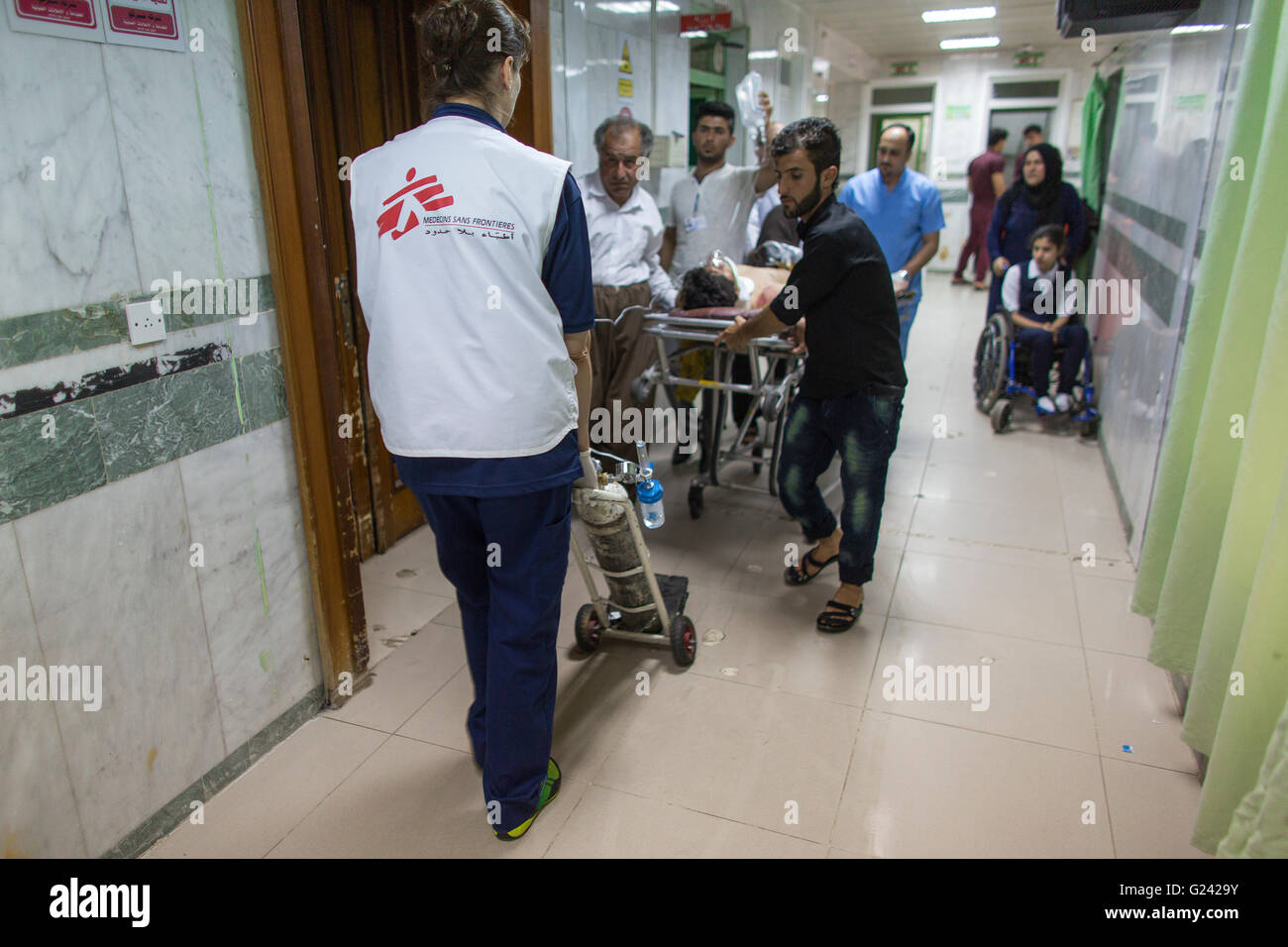 Emergency room at Sulaimaniya hospital, Iraq Stock Photo - Alamy