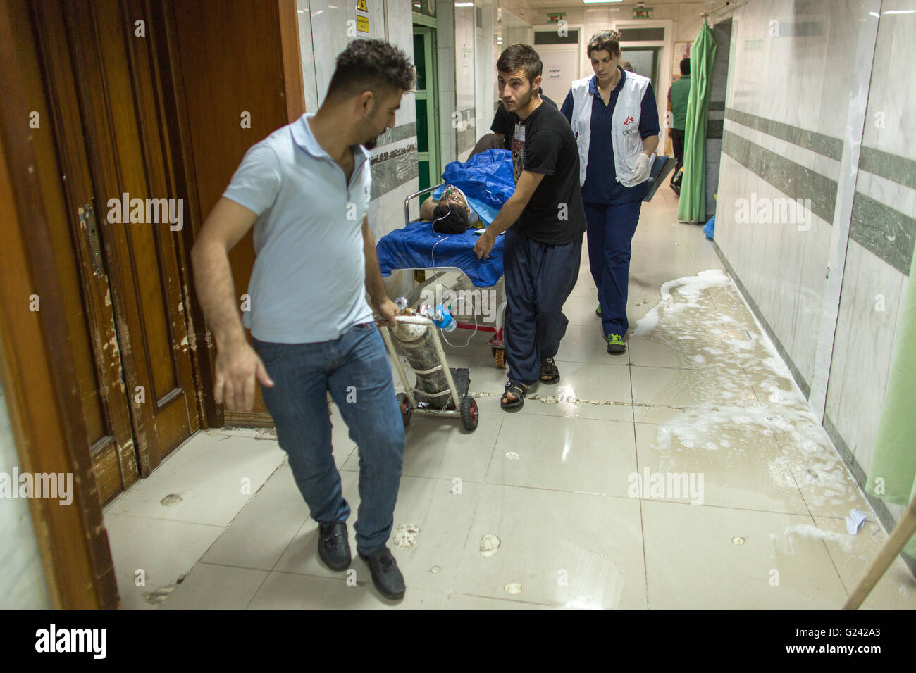 Emergency room at Sulaimaniya hospital, Iraq Stock Photo - Alamy