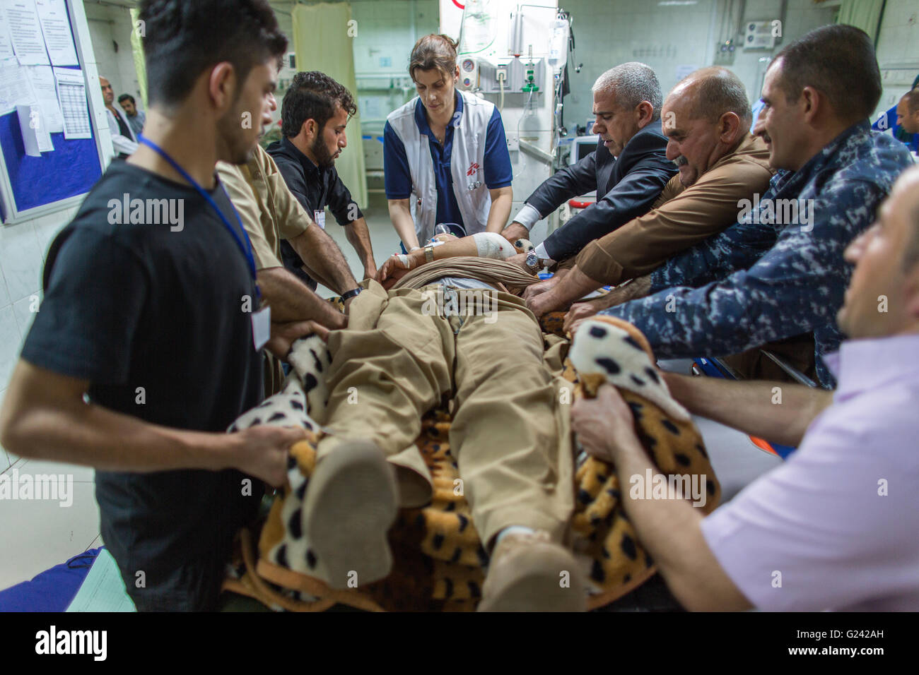 Emergency room at Sulaimaniya hospital, Iraq Stock Photo - Alamy
