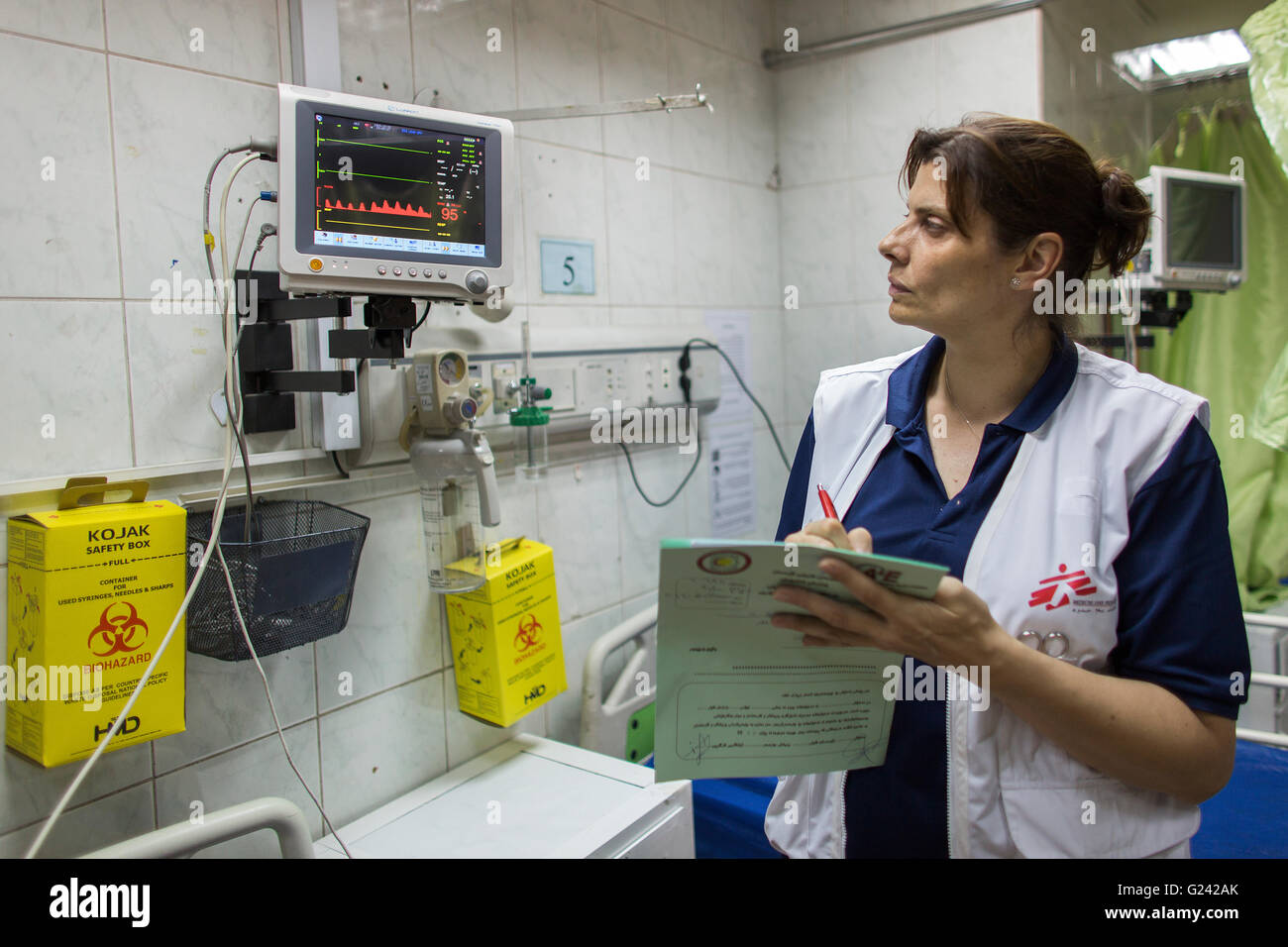 Emergency room at Sulaimaniya hospital, Iraq Stock Photo - Alamy