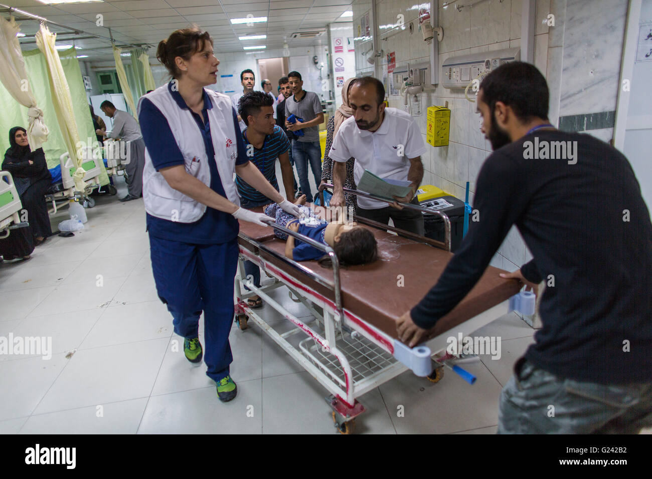 Emergency room at Sulaimaniya hospital, Iraq Stock Photo - Alamy