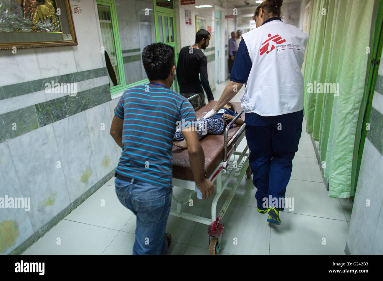 Emergency room at Sulaimaniya hospital, Iraq Stock Photo - Alamy