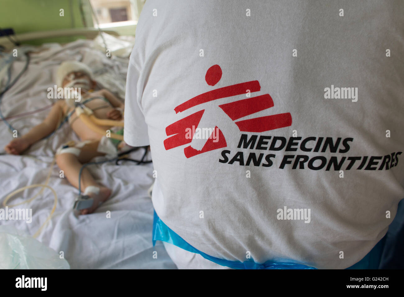MSF doctor supporting the Intensive Care Unit at the general hospital ...