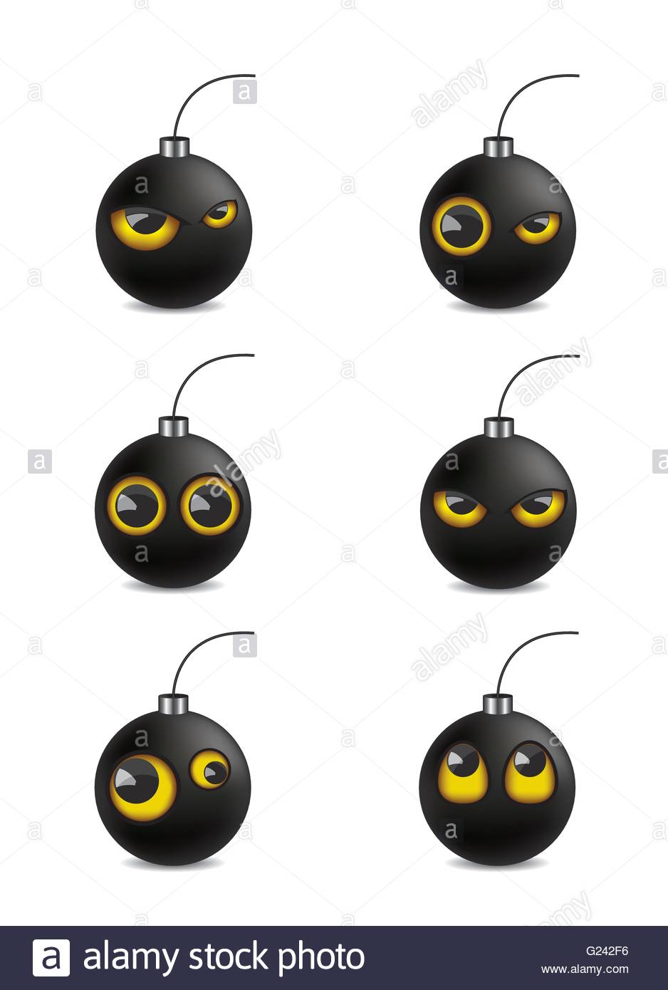 Cartoon Bomb Face Stock Photos & Cartoon Bomb Face Stock Images - Alamy