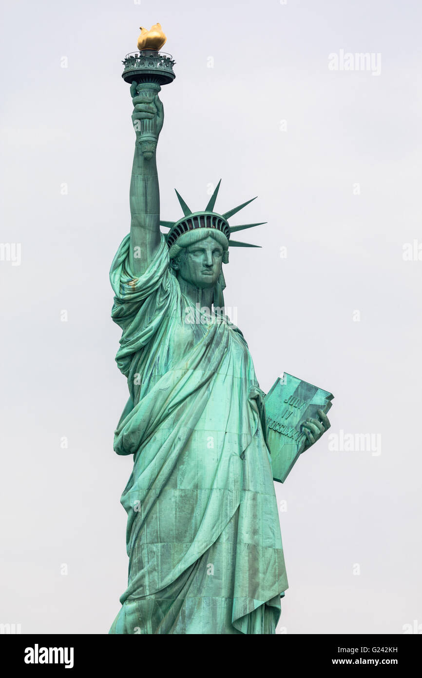 The Statue of Liberty is a colossal neoclassical sculpture on Liberty ...