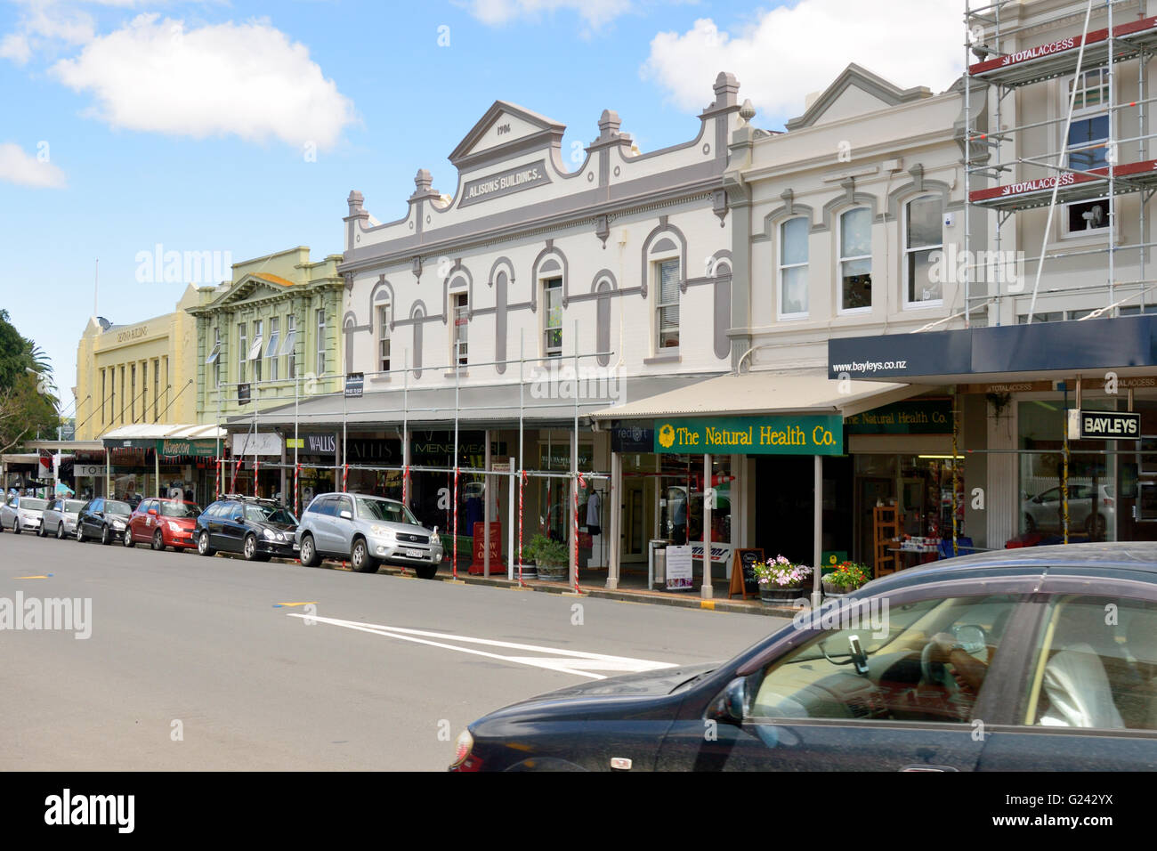 Art Deco Style Shops in Devonport Stock Photo - Alamy