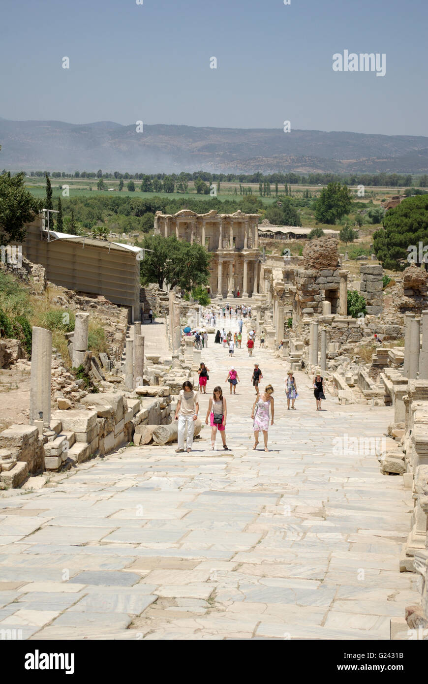 Marble Street of Ephesus in Turkey Stock Photo - Alamy