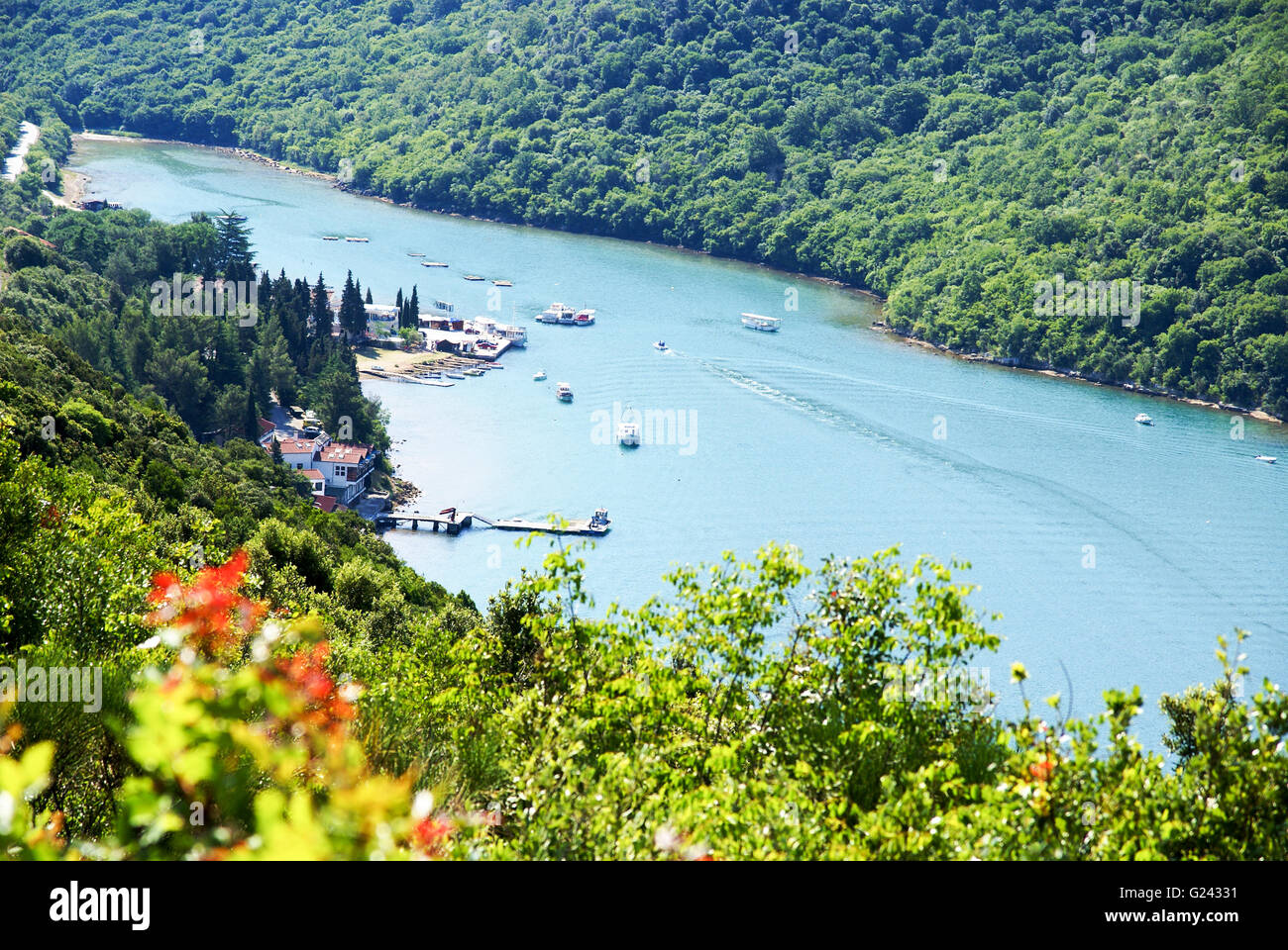 Croatia River landscape Stock Photo - Alamy