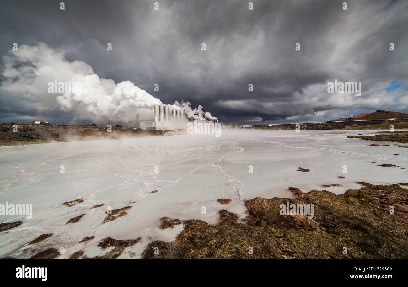 Geothermal Power Plant Stock Photo - Alamy