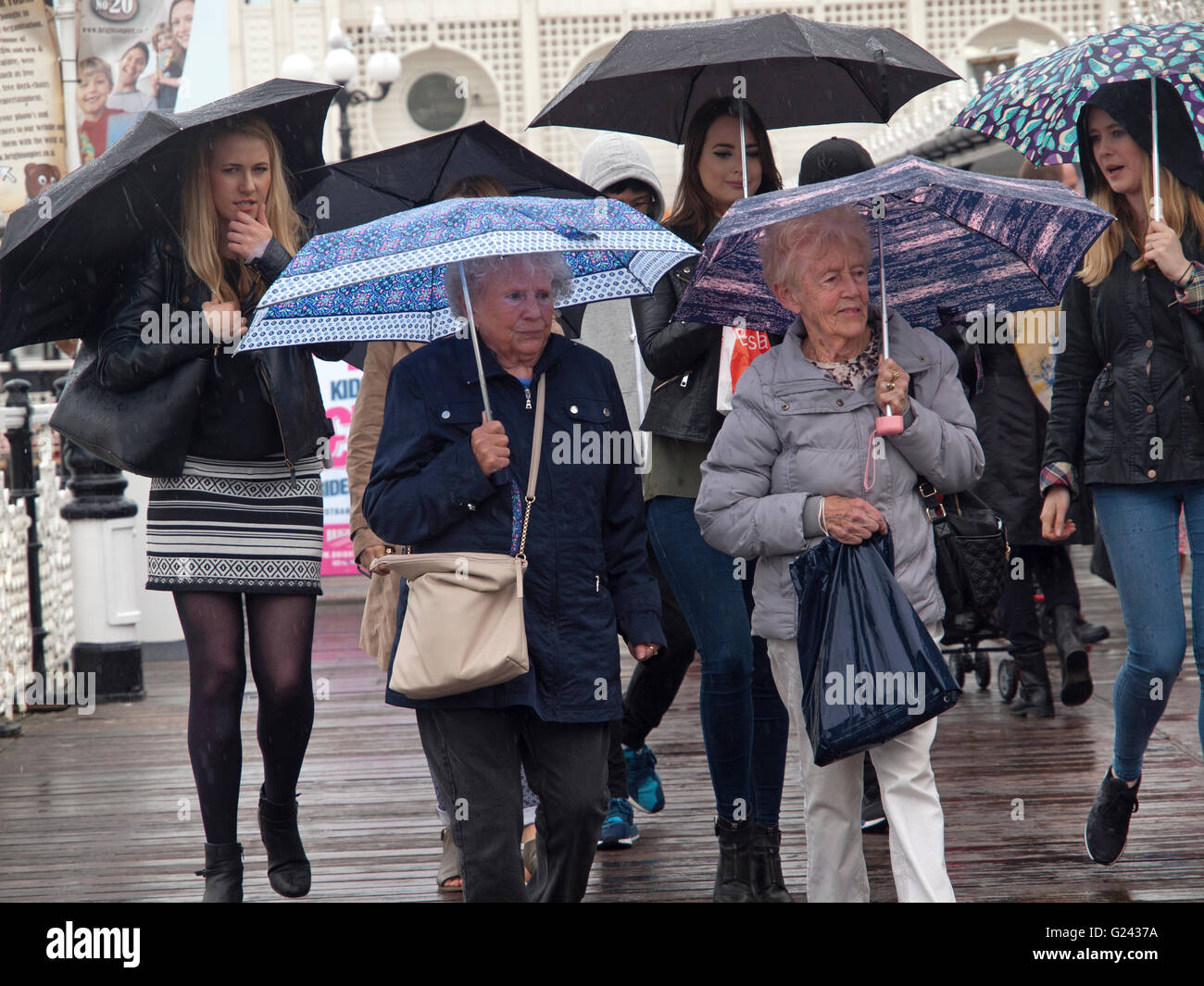Raining on the pier hi-res stock photography and images - Alamy