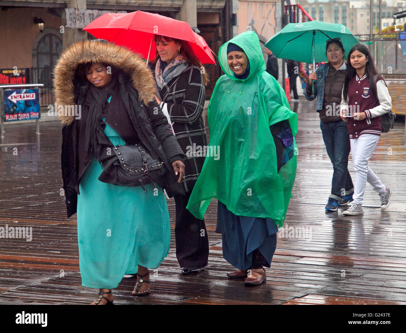 Raining on the pier hi-res stock photography and images - Alamy