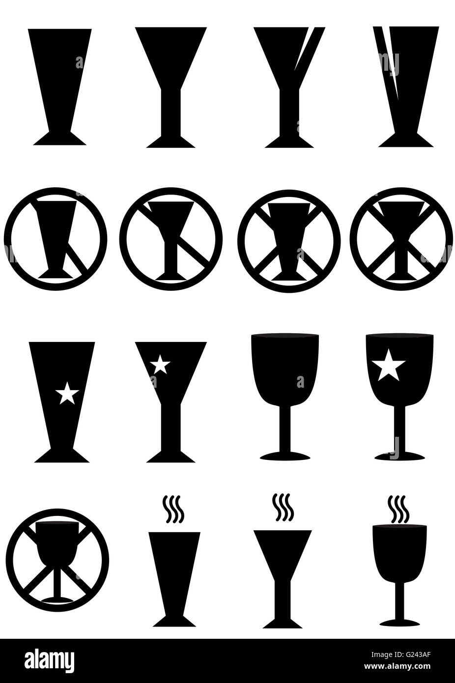 Drink collection Black and White Stock Photos & Images - Alamy