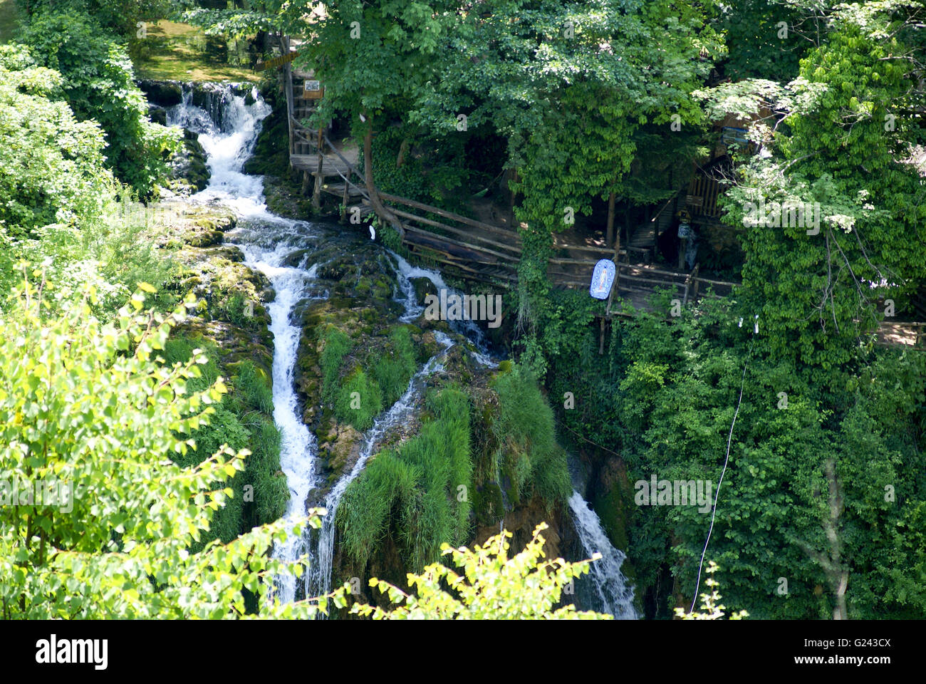 Slunj, Croatia a small town in the mountainous part of Central Croatia ...