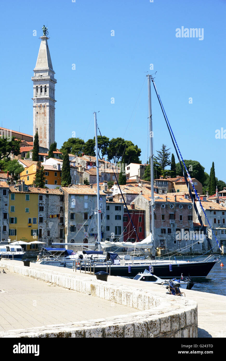 the Harbour Rovinj (Rovigno) is a city in Croatia situated on the north ...