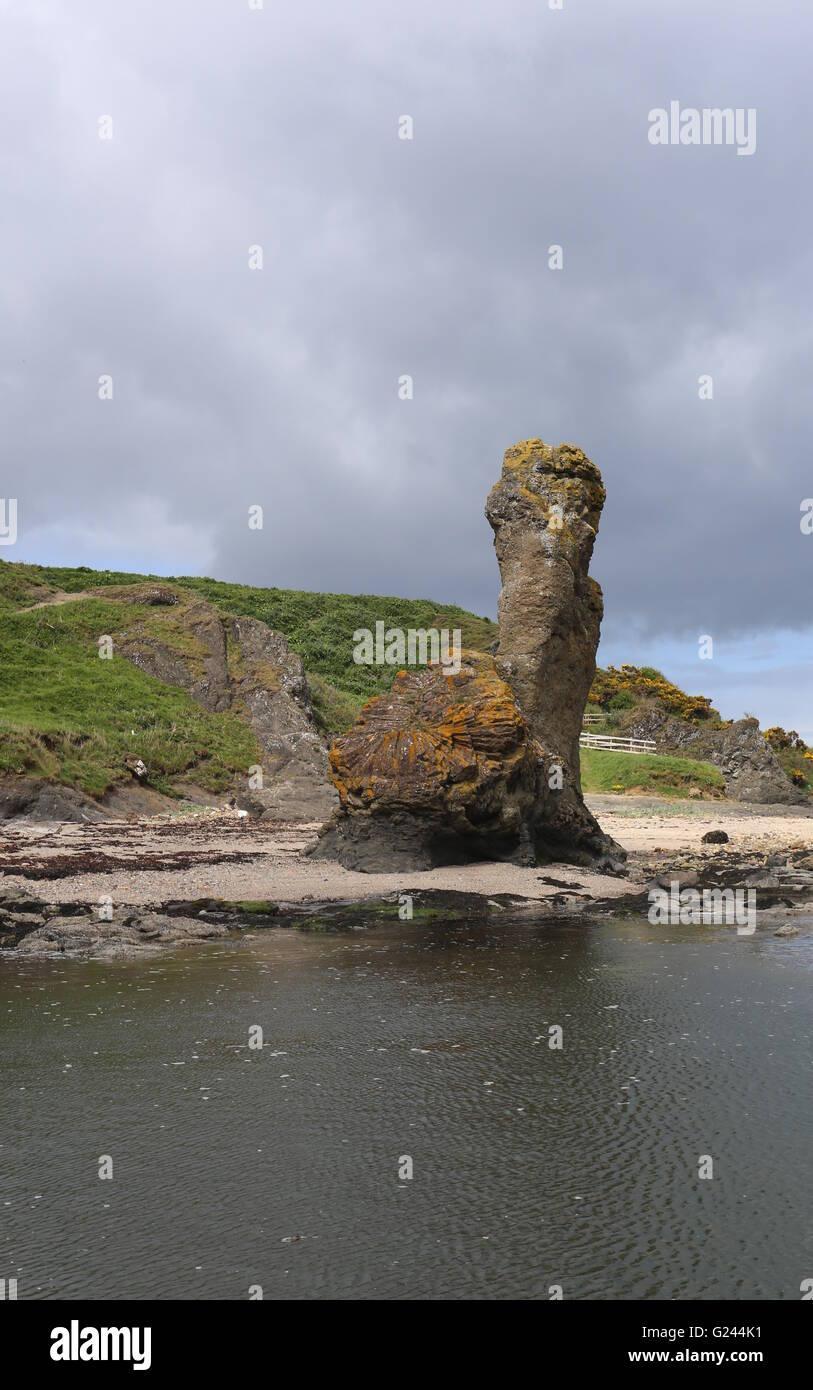 The Rock and Spindle rock formation Fife Scotland May 2016 Stock Photo ...