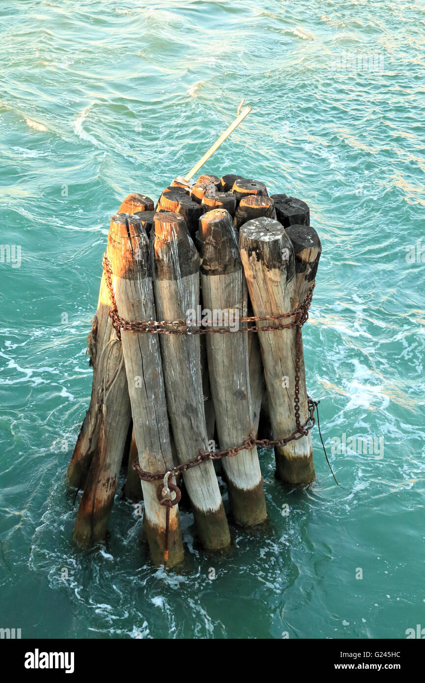 Venetian mooring pole hi-res stock photography and images - Alamy