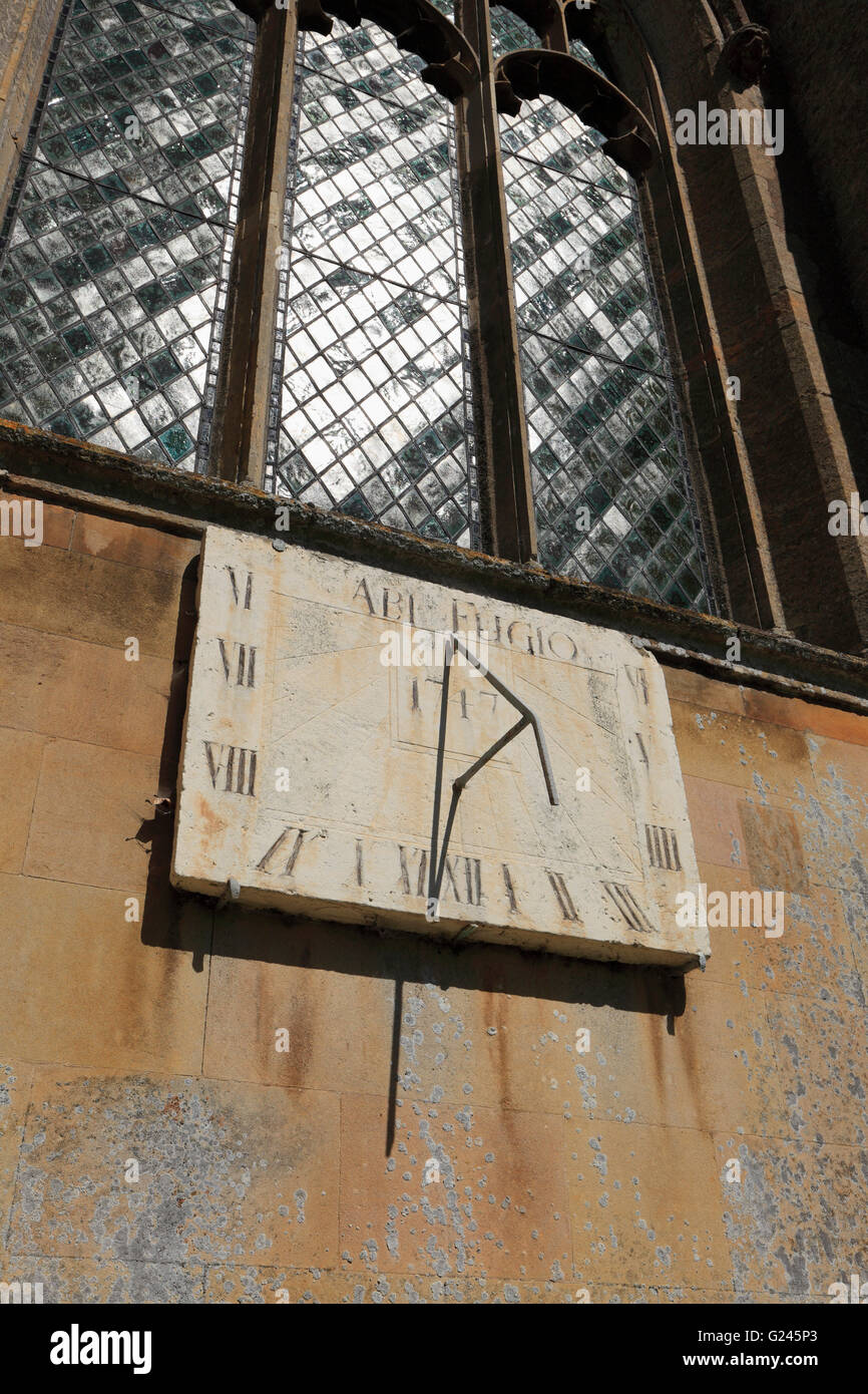 Sundial at church of St Andrew, Walpole, Norfolk Stock Photo - Alamy