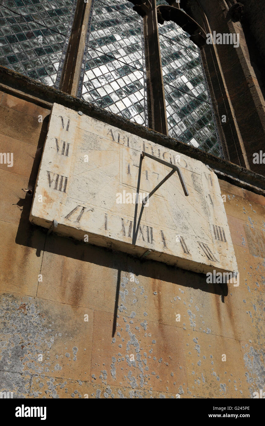 Sundial at church of St Andrew, Walpole, Norfolk Stock Photo - Alamy