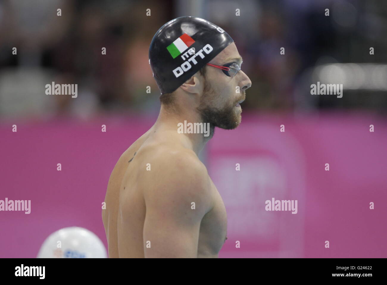 London, England: May 19, 2016 Luca Dotto Italia swimmer in the semi ...