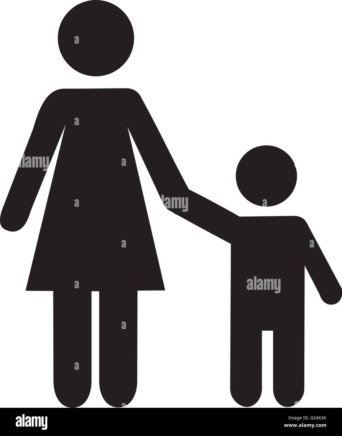 Mother and son icon Stock Vector Image & Art - Alamy