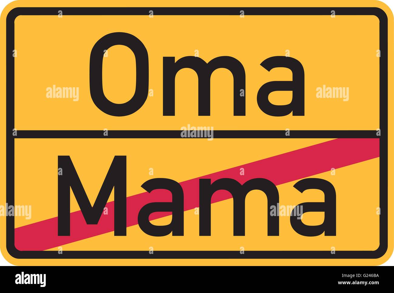 Mother child on street Stock Vector Images - Alamy