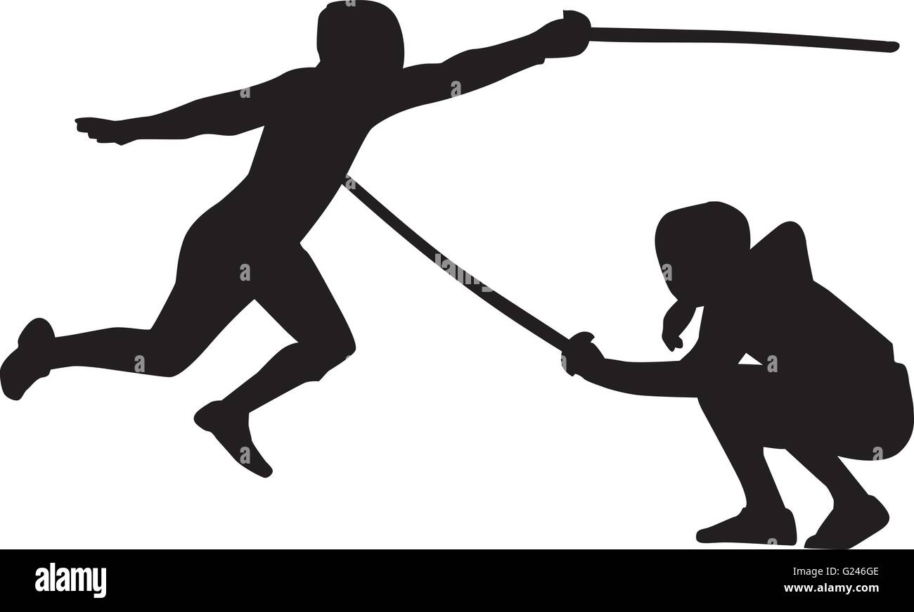 Fighting fencing fight fence Stock Vector Images - Alamy