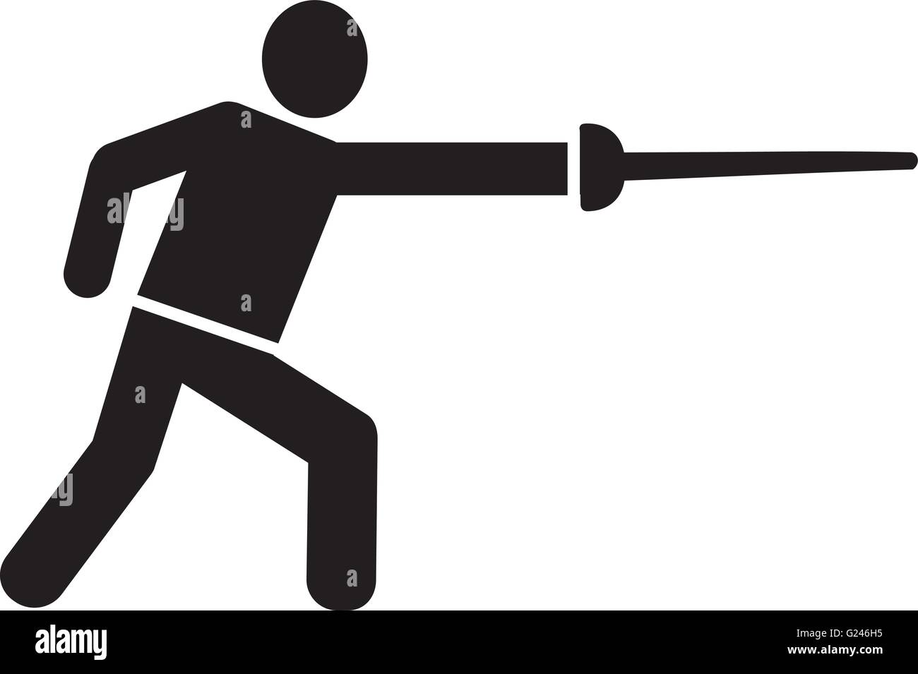 Fencing sabre sword Stock Vector Images - Alamy