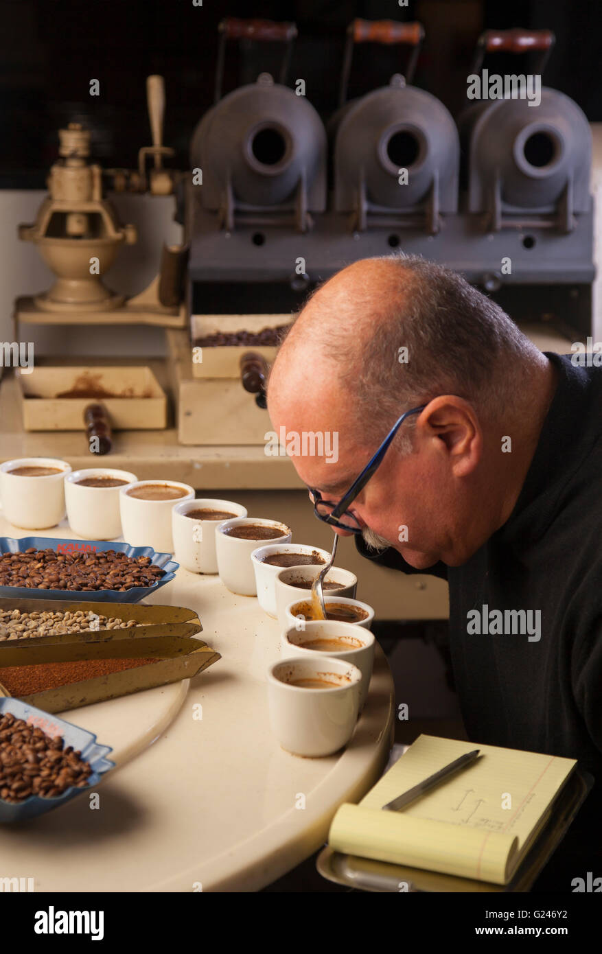 Porto Rico coffee importing company NYC Stock Photo - Alamy