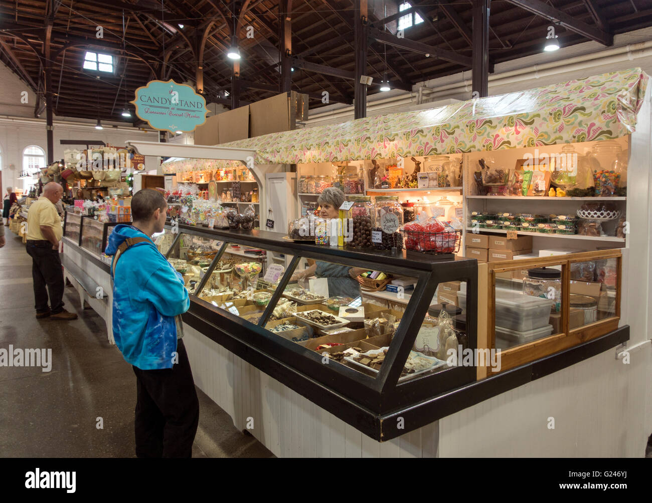 Lancaster PA central farmers market building Stock Photo - Alamy