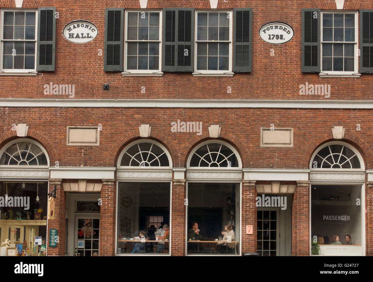 Lancaster PA downtown street scene Stock Photo - Alamy