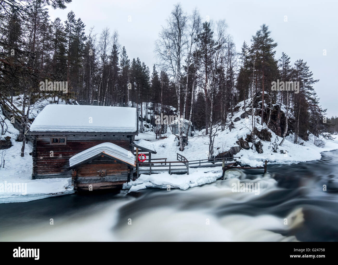 Myllykoski rapids in Kuusamo, Finland Stock Photo - Alamy
