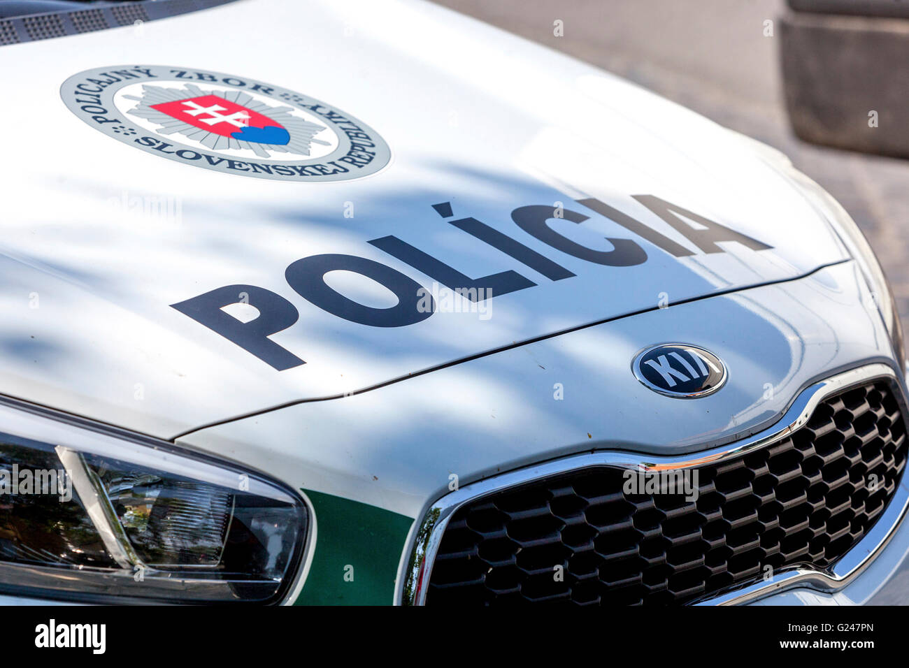 Police car slovakia hi-res stock photography and images - Alamy