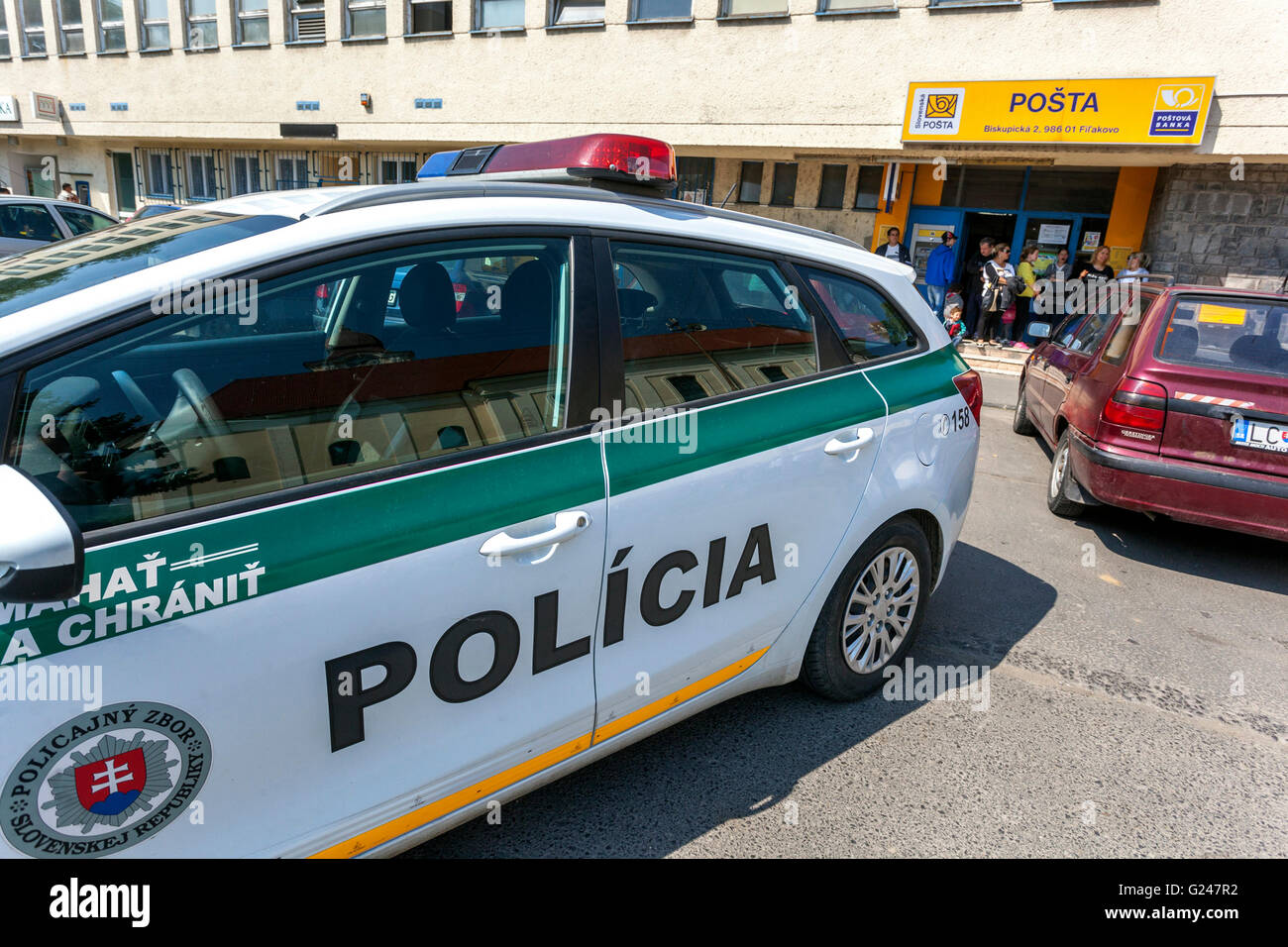 Police car slovakia hi-res stock photography and images - Alamy