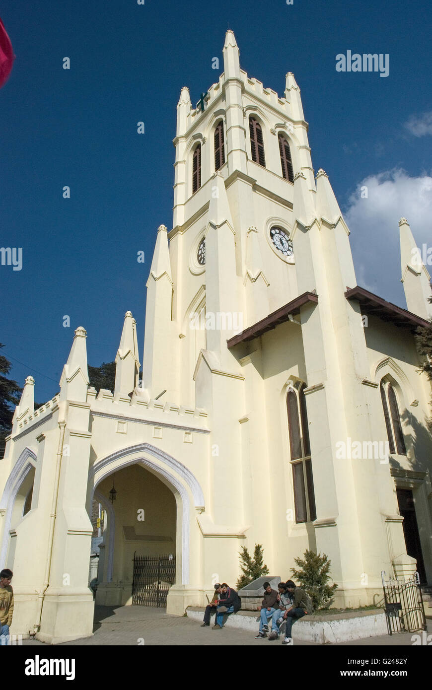 Christ Church in the Mall, Shimla, Himachal Pradesh, India Stock Photo ...