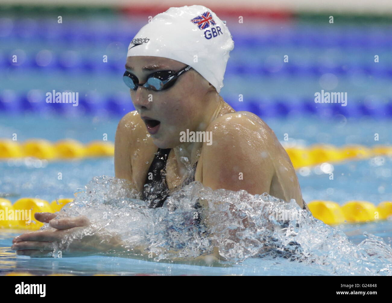 London, England: May 20, 2016 Chloe Tutton English swimmer 6th in the ...