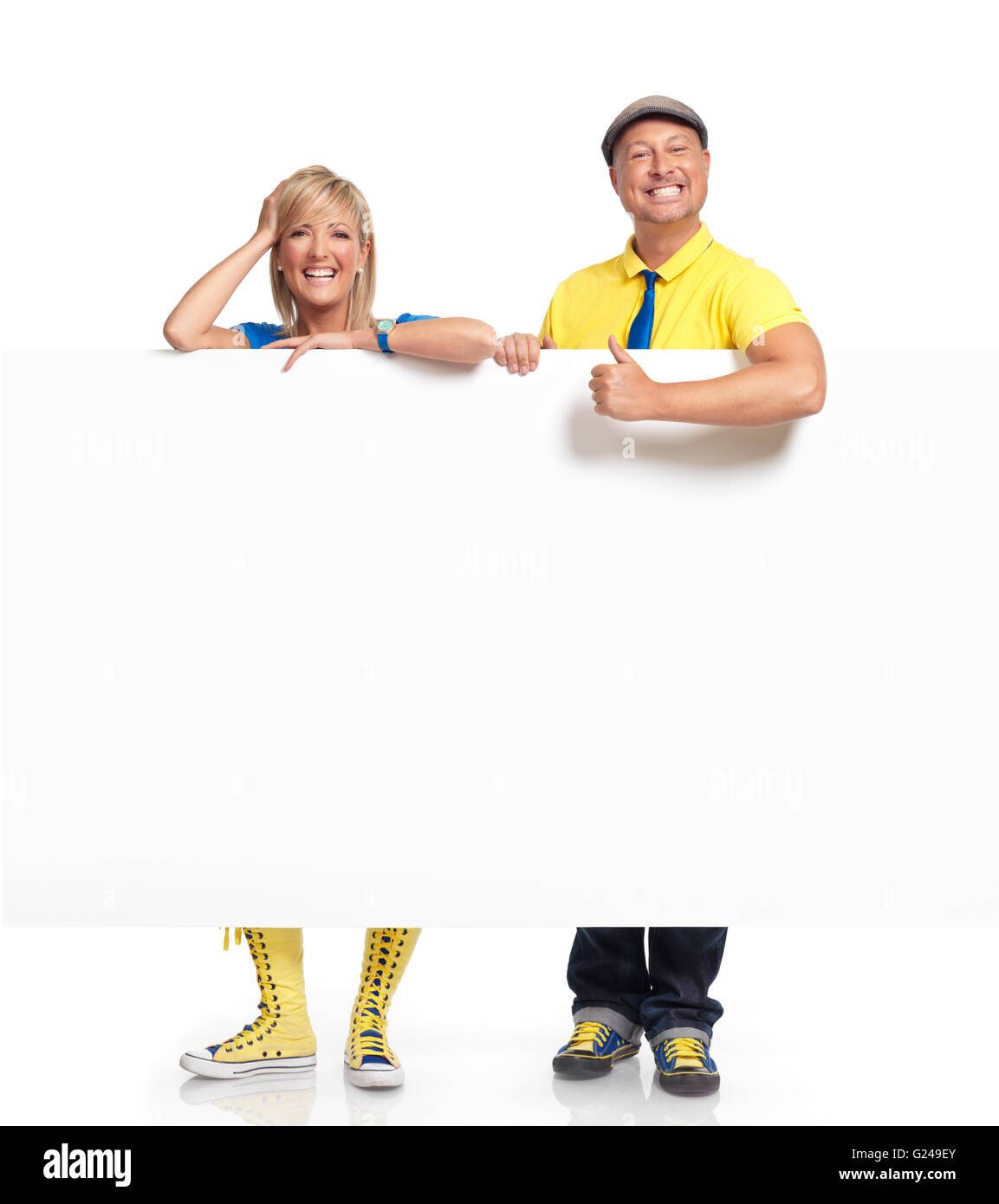 Standing Behind Sign High Resolution Stock Photography and Images - Alamy