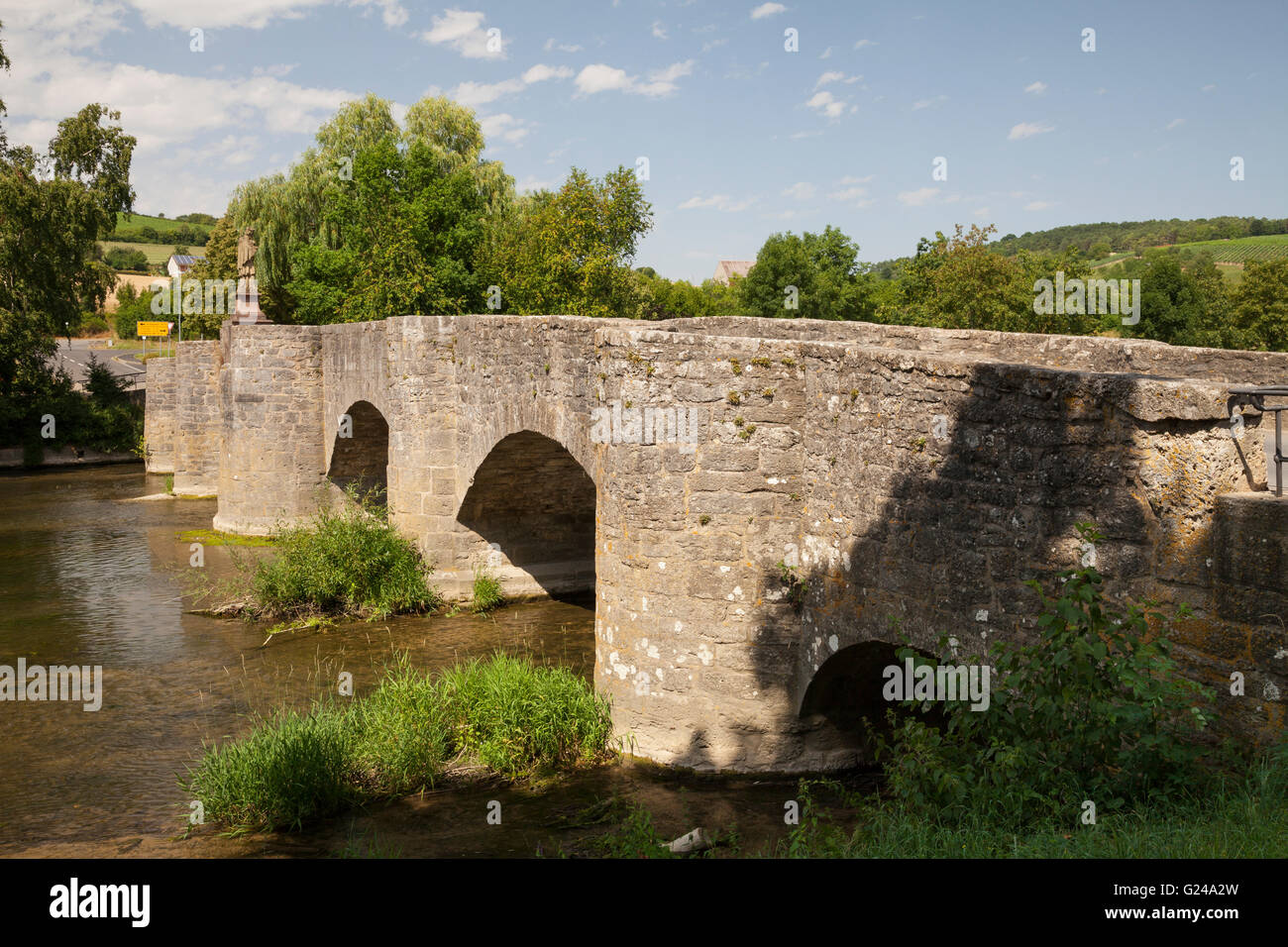 Stone Bridge by Balthasar Neumann, Tauberrettersheim, Tauber Valley ...