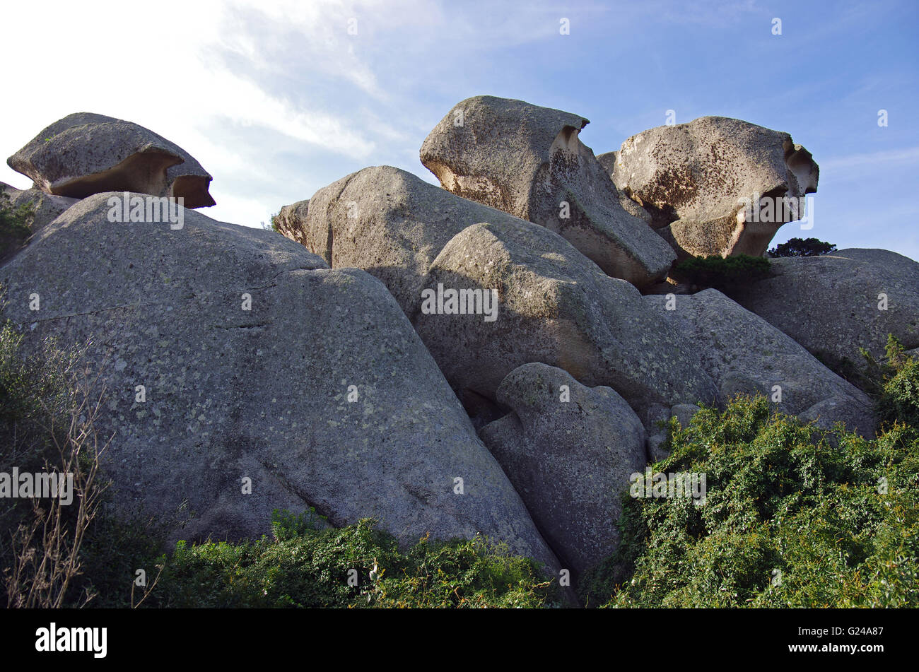Sardinian typical rocks Stock Photo - Alamy