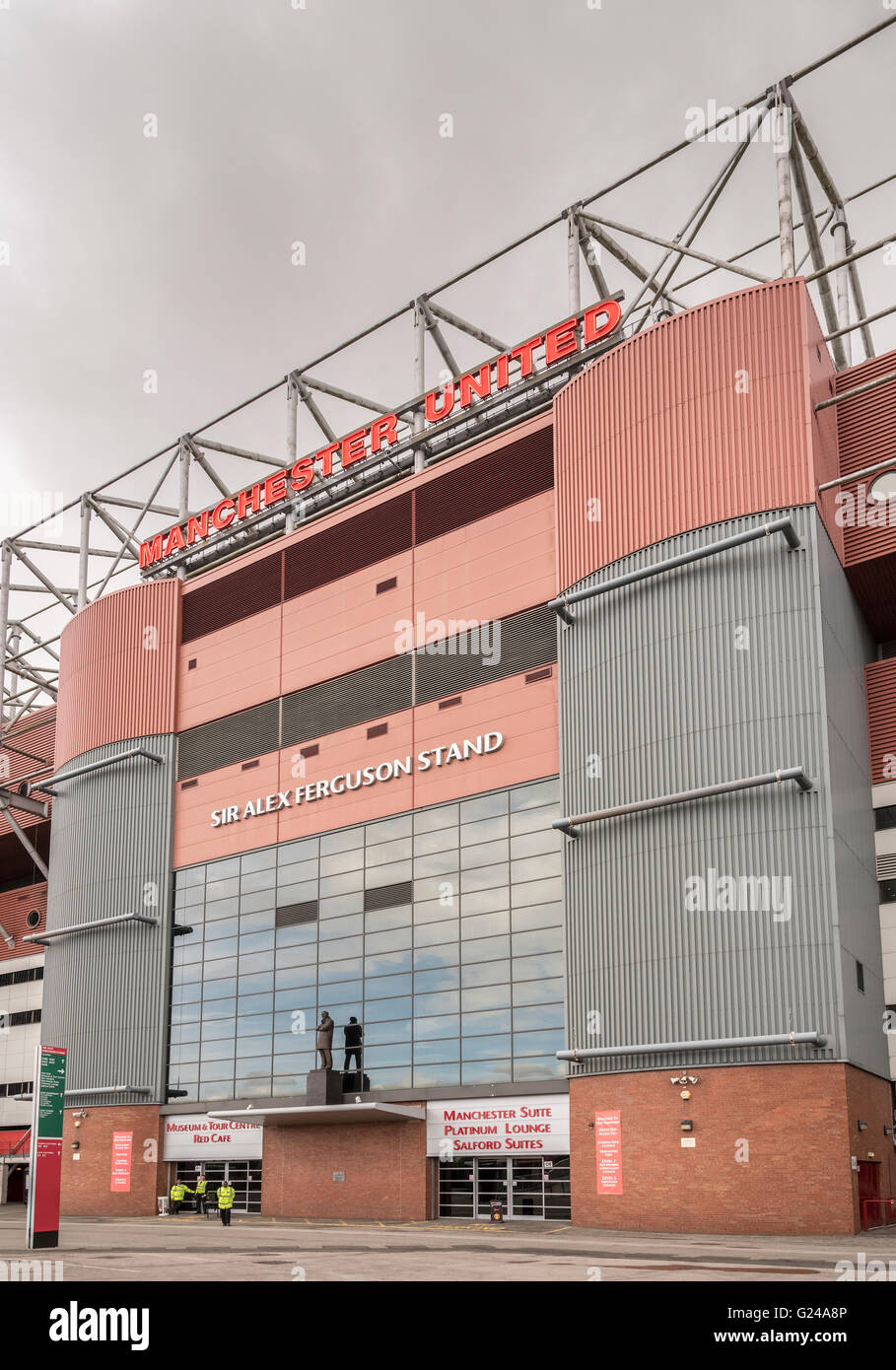 The Manchester United football ground Old Trafford. stadium Stock Photo ...