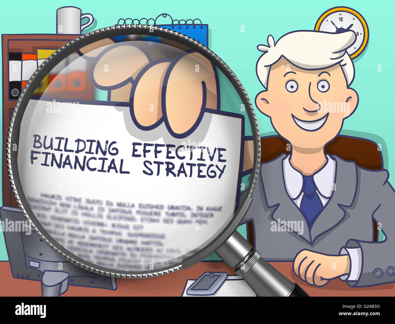 Building Effective Financial Strategy through Lens Stock Photo - Alamy