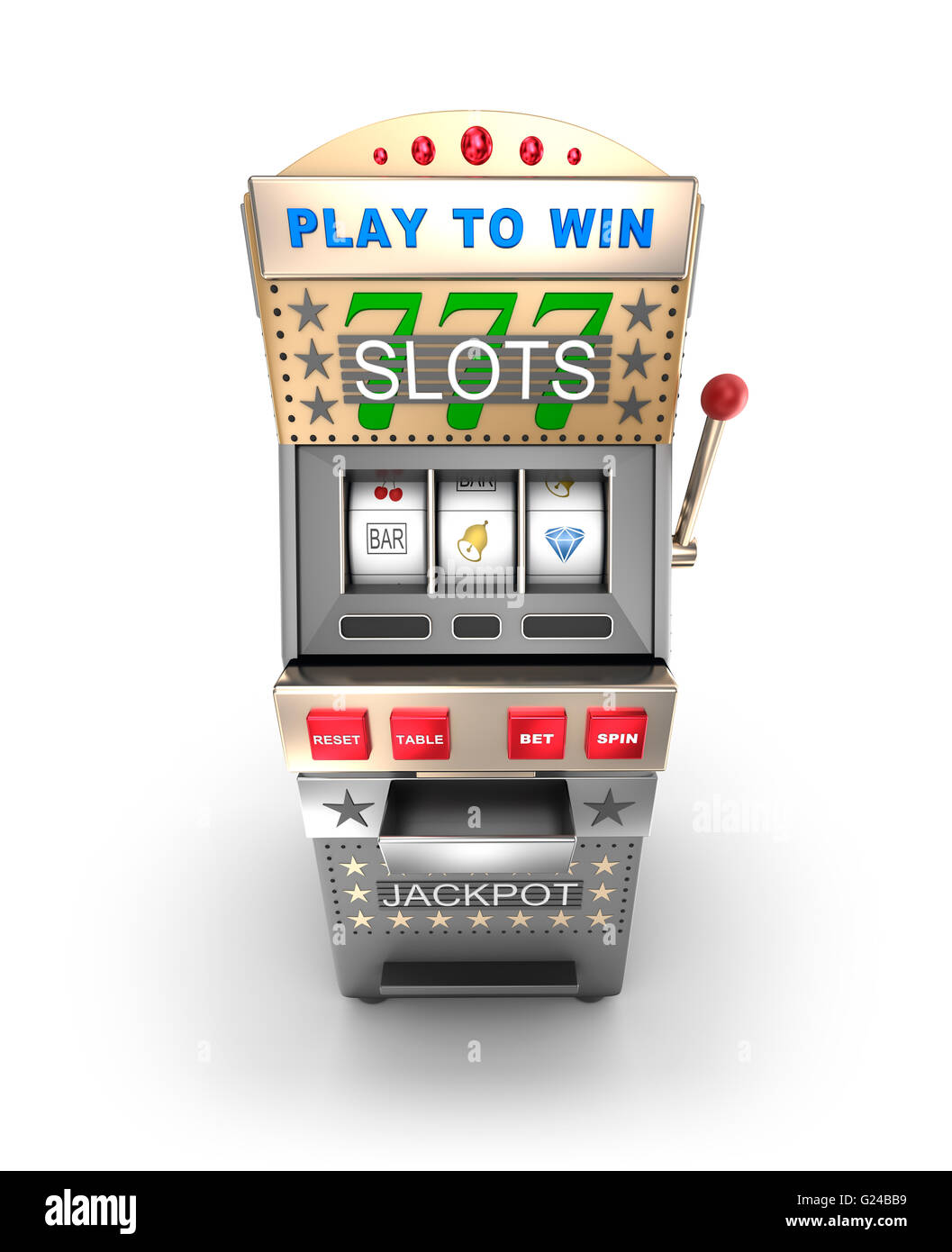 Slot machine win coin Cut Out Stock Images & Pictures - Alamy