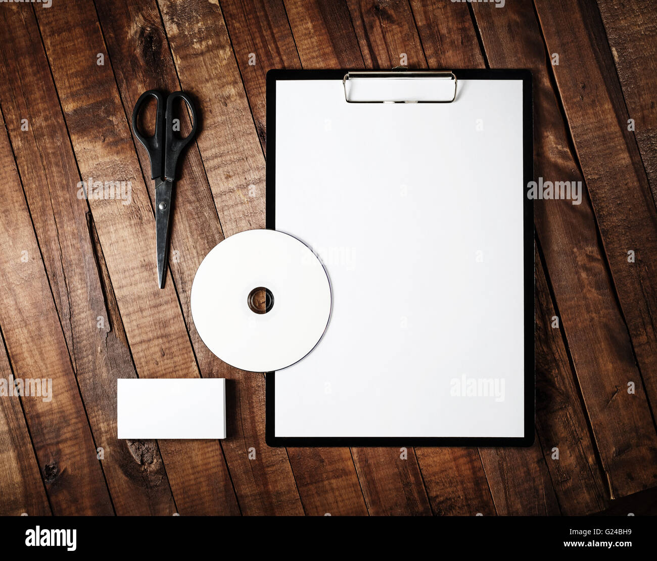 Photo of blank stationery template Stock Photo - Alamy