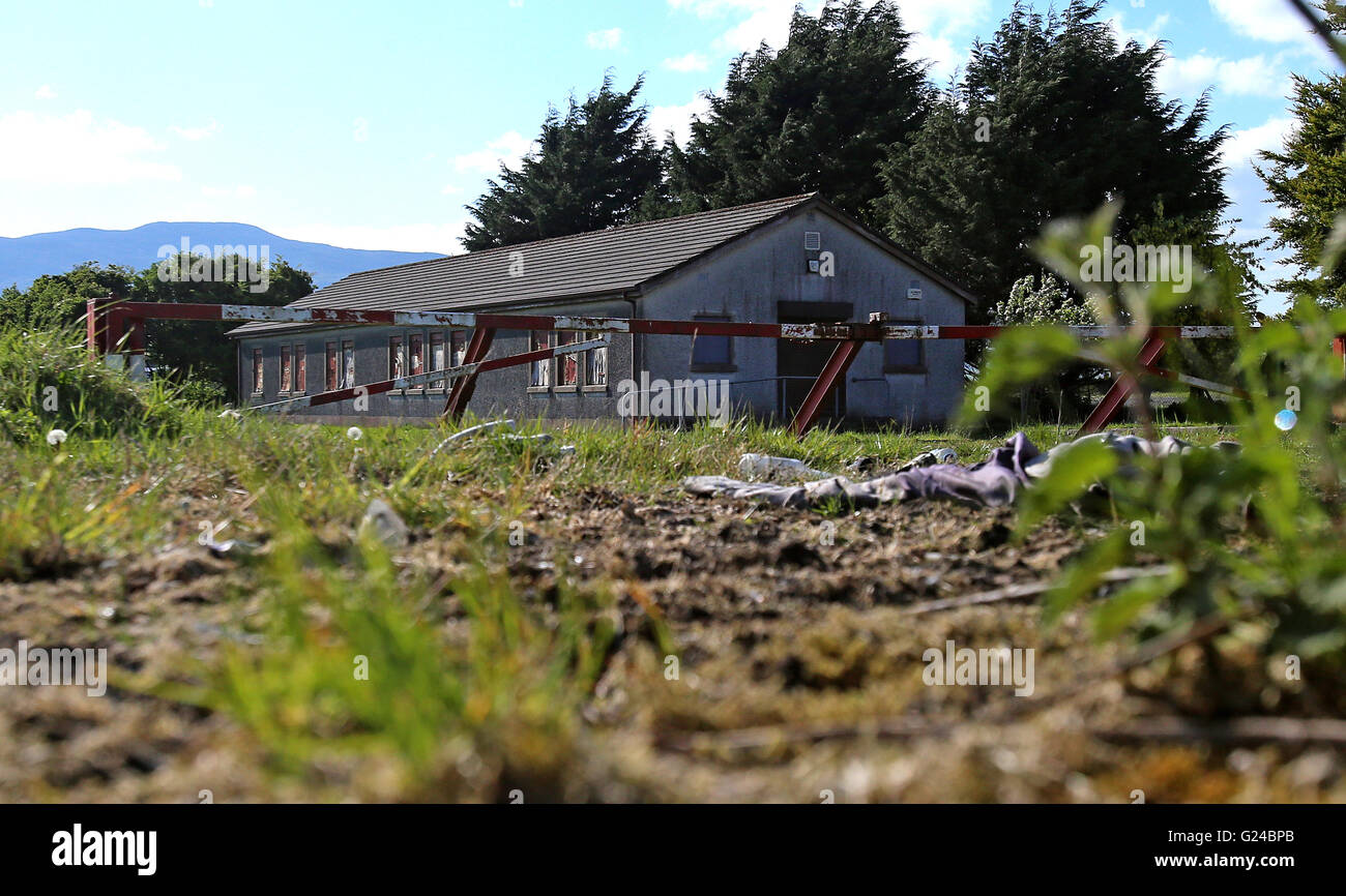 A stock picture of a disused customs post on the border between Dundalk ...