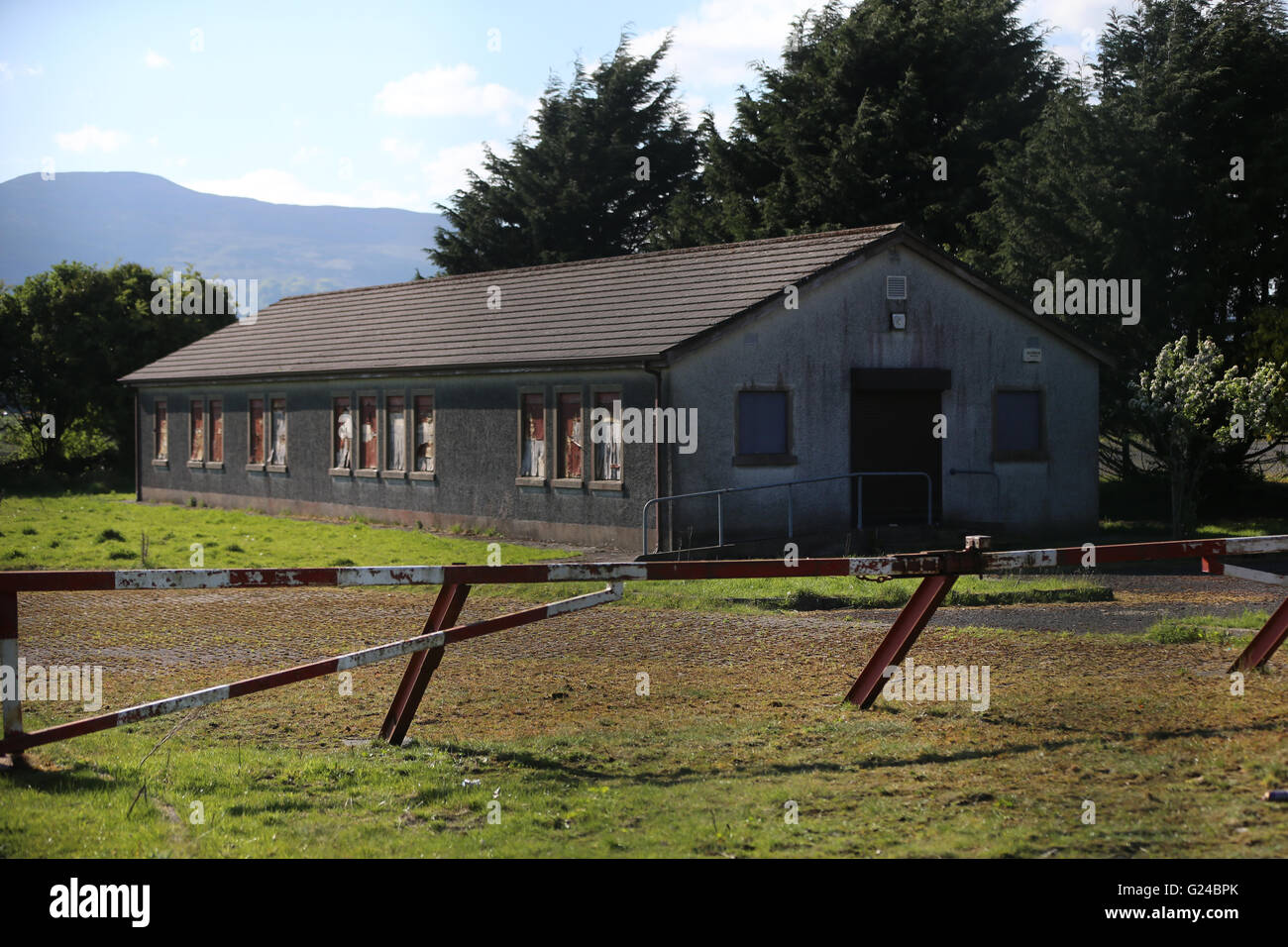 A stock picture of a disused customs post on the border between Dundalk ...
