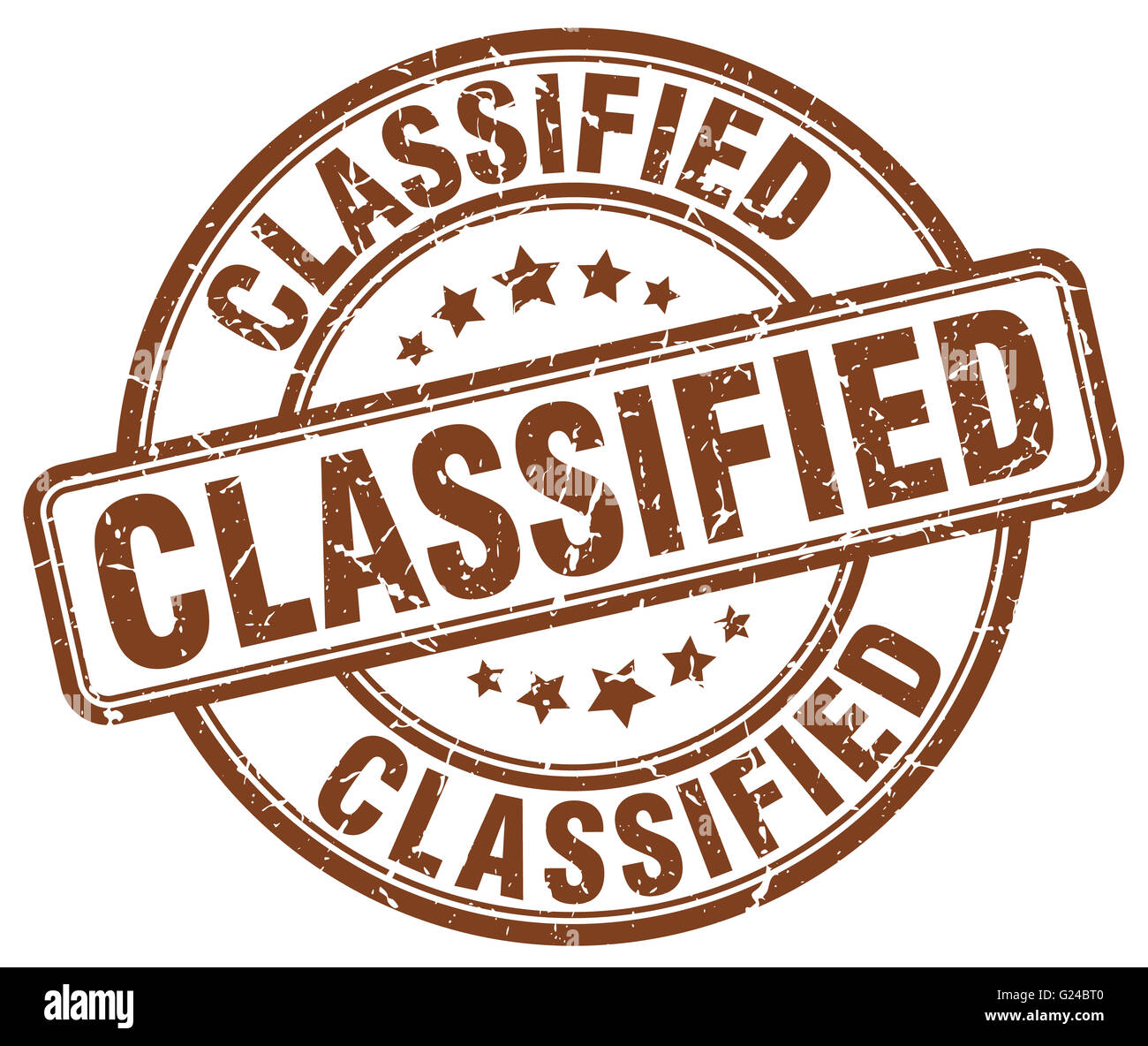 Classified stamp round grunge hi-res stock photography and images - Alamy